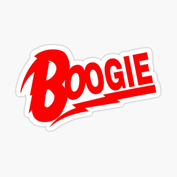 "Boogie" Sticker for Sale by BrambleBox | Redbubble