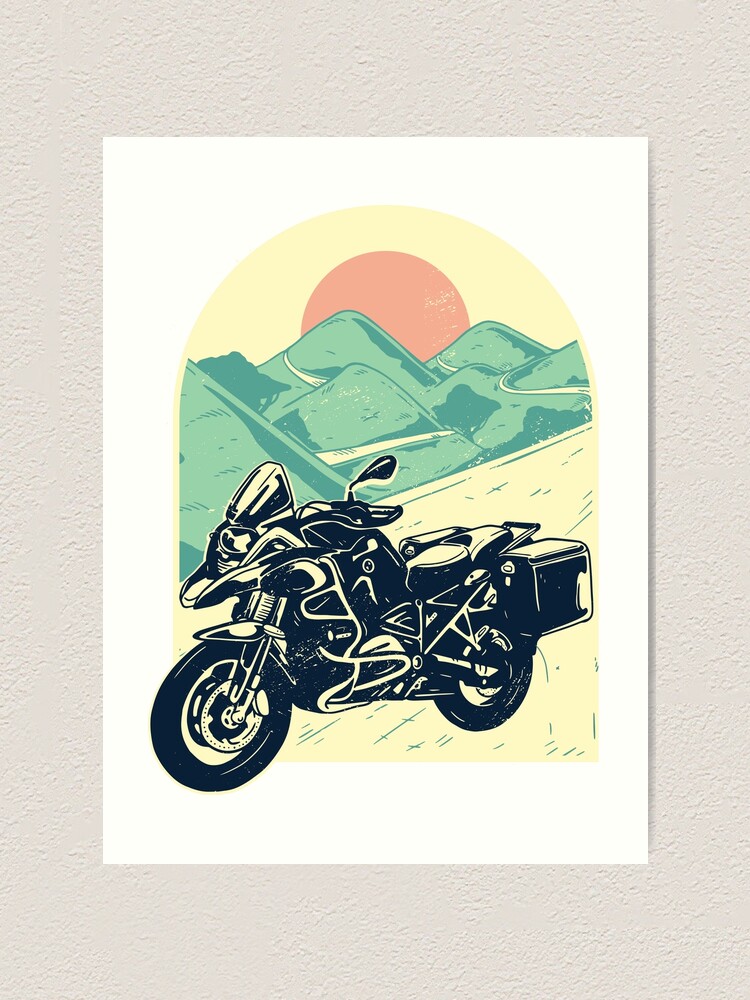 "Adventure Rider Trip" Art Print for Sale by lolotees | Redbubble