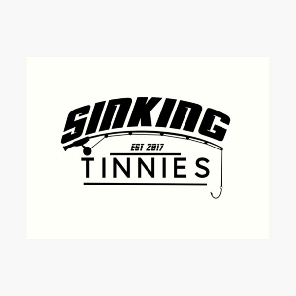 "Sinking Tinnies Back Logo" Art Print for Sale by matt93851 | Redbubble