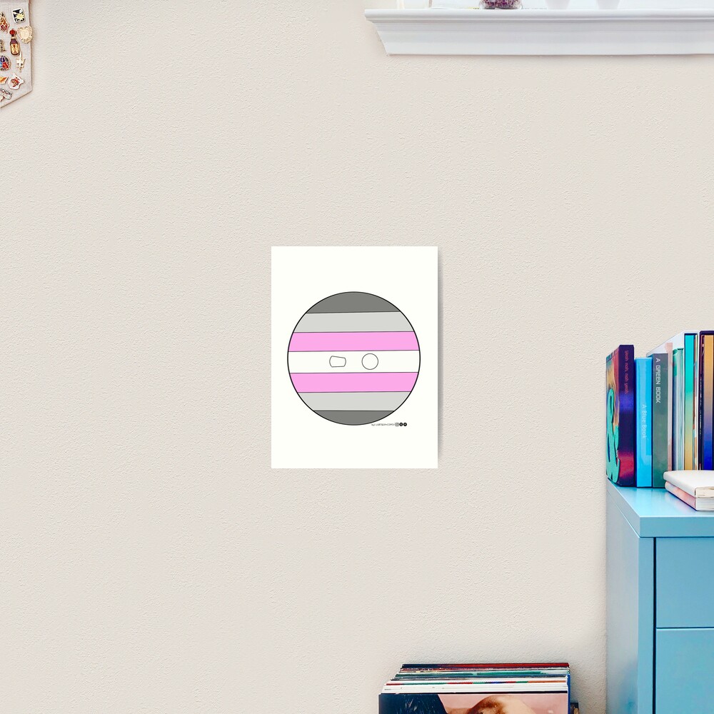 "Demigirl Face!" Art Print for Sale by LGBTQIACOMIX | Redbubble