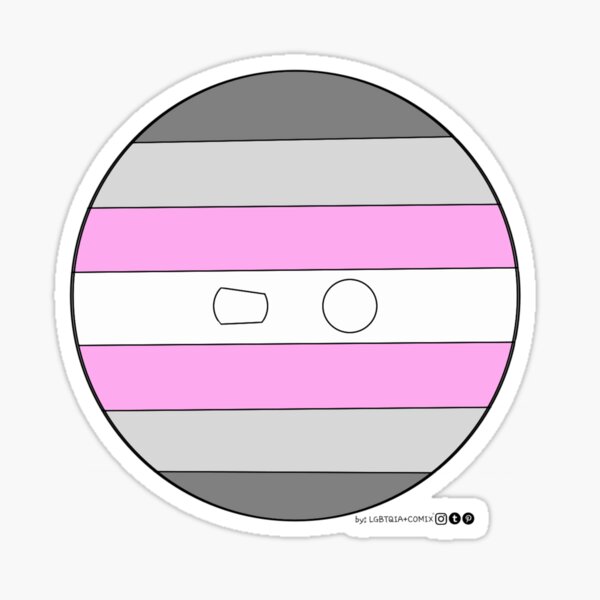 "Demigirl Face!" Sticker for Sale by LGBTQIACOMIX | Redbubble