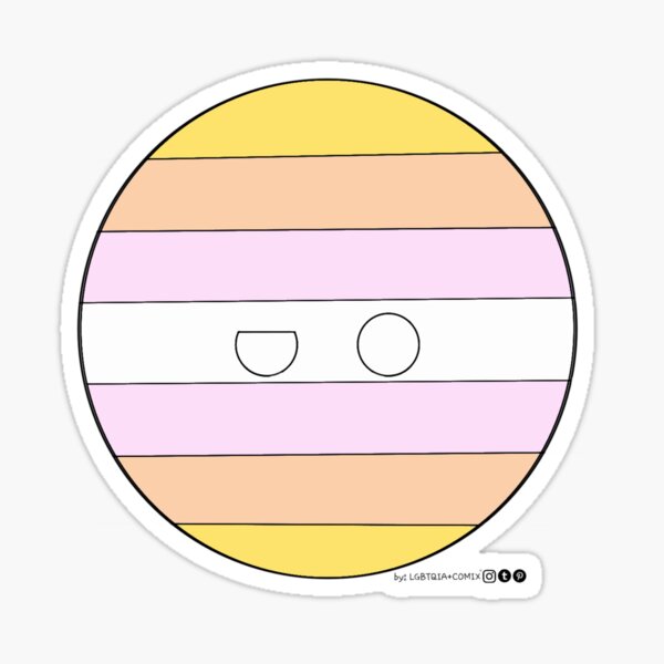 "Pangender Face!" Sticker for Sale by LGBTQIACOMIX | Redbubble