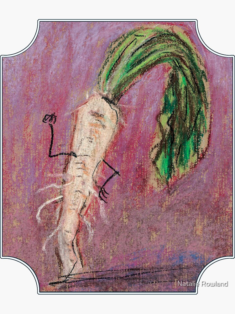 "Angry Parsnip" Sticker for Sale by natrowlandart | Redbubble