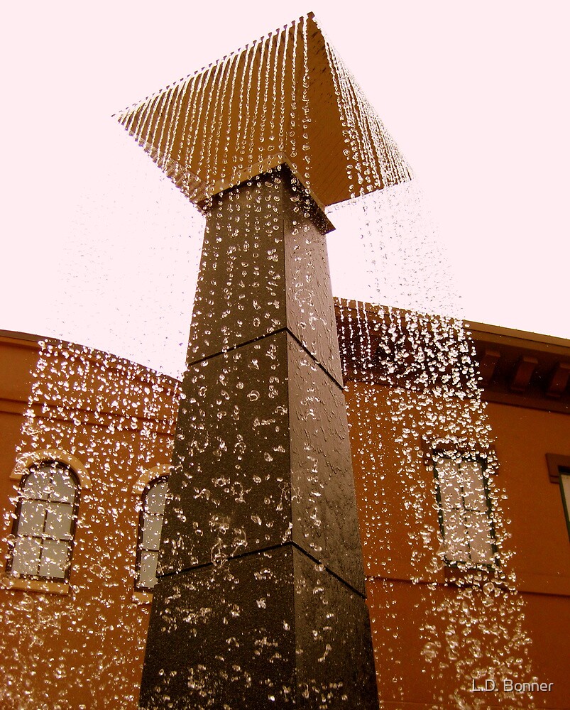 "Water Drop Fountain" by Doug Bonner | Redbubble