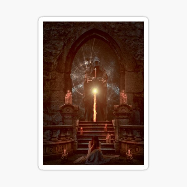 "The Gatekeeper" Sticker by FantasySkyArt | Redbubble