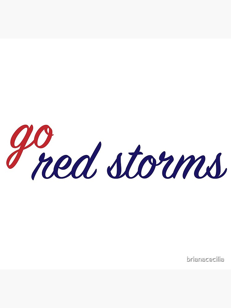 "Go Saint Johns Red Storms" Poster by brianacecilia | Redbubble