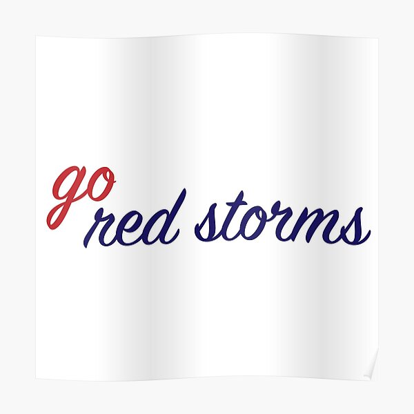 "Go Saint Johns Red Storms" Poster by brianacecilia | Redbubble