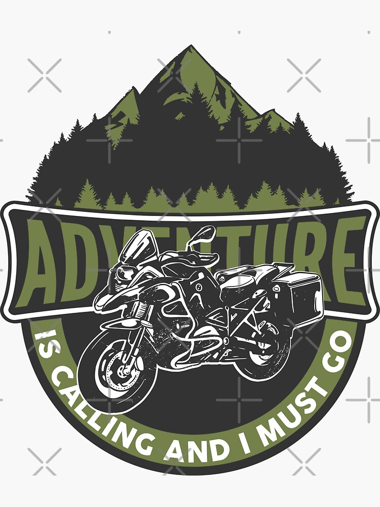 "GS Adventure Is Calling" Sticker for Sale by lolotees | Redbubble
