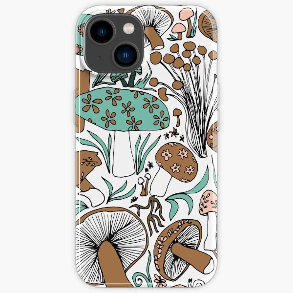 "Mushrooms, Mushrooms, Mushrooms (Spearmint and Rosé Mix)" iPhone Case ...