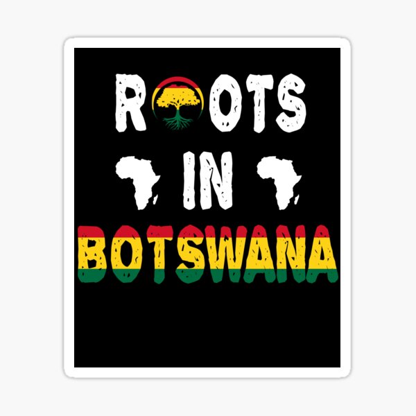 "Botswana African Diaspora Ancestry DNA Roots Africa Map" Sticker for ...