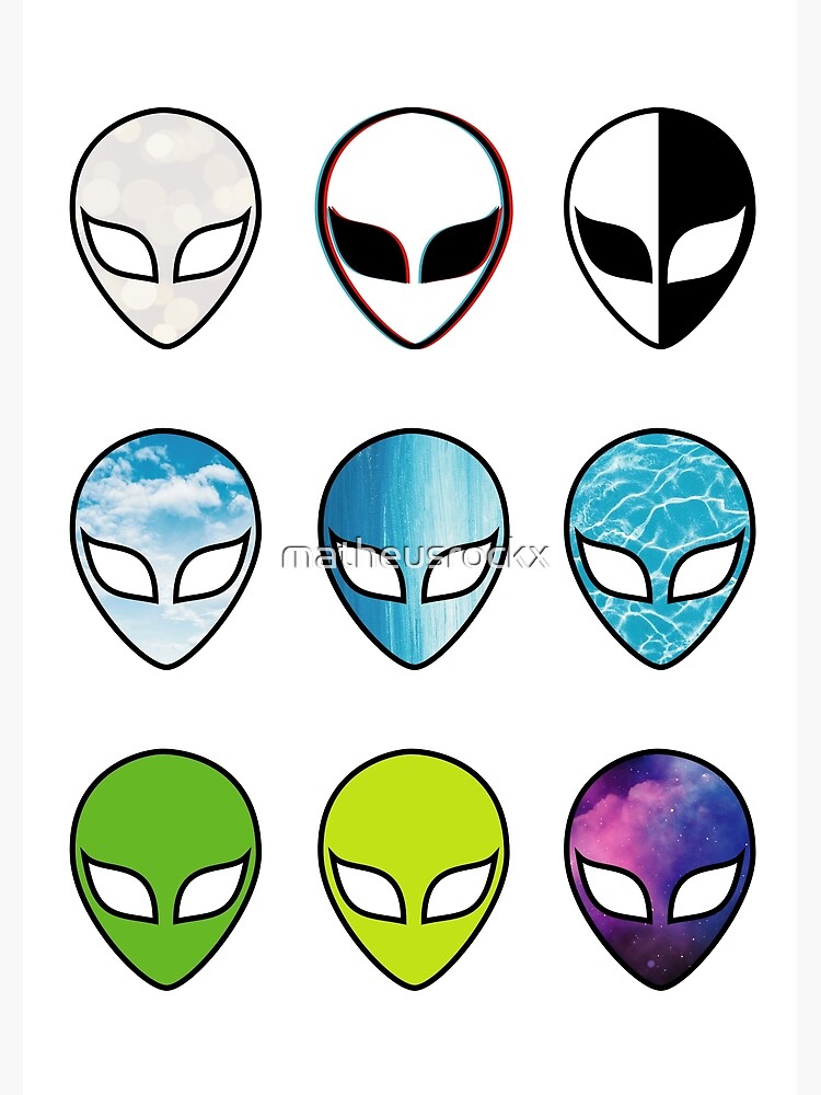"Cool ETs Aliens" Poster by matheusrockx | Redbubble