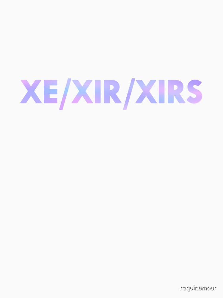 "Xe/Xir Pastel Design" T-shirt by requinamour | Redbubble
