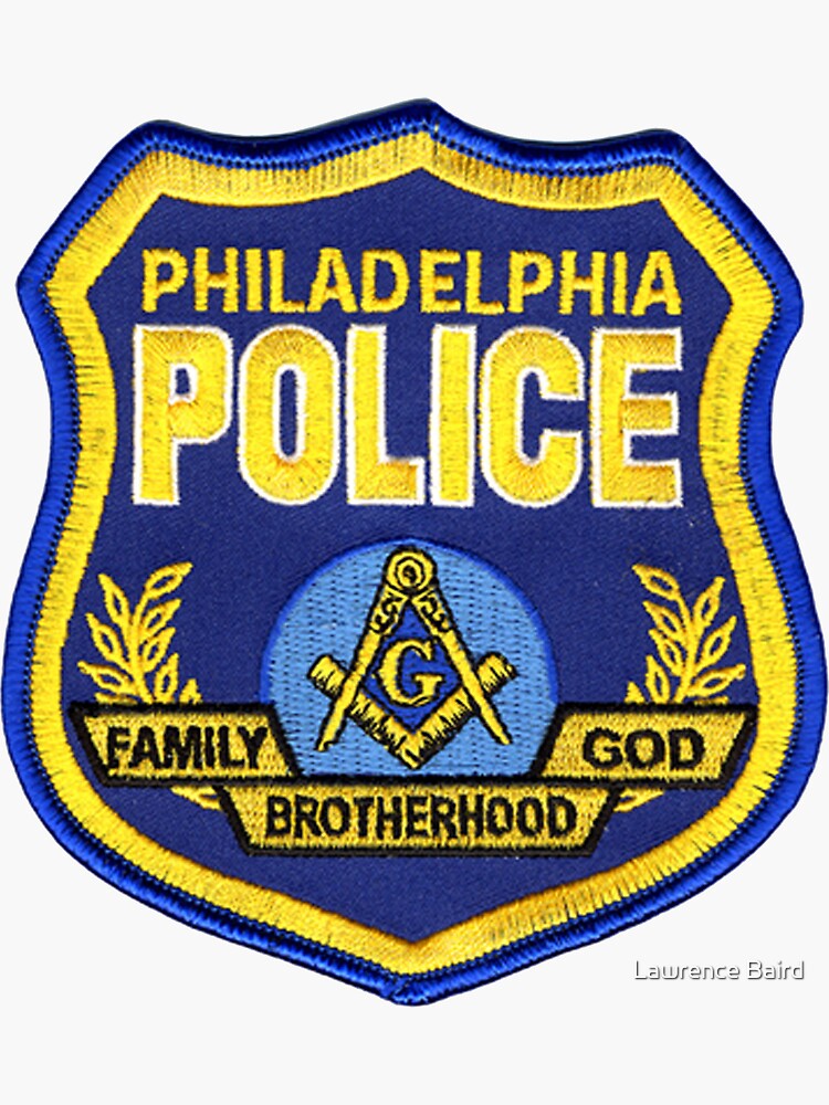 "Philadelphia Police Mason" Sticker for Sale by lawrencebaird | Redbubble
