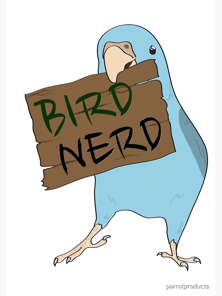 "Bird Nerd" Spiral Notebook for Sale by parrotproducts | Redbubble