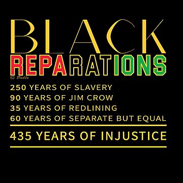 "reparations" Sticker for Sale by Pablo44 | Redbubble