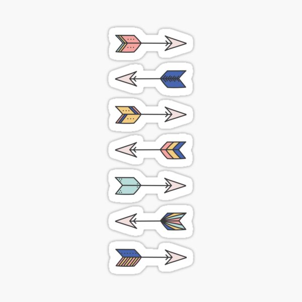 "Pastel Arrow Set" Sticker by chelseajgray | Redbubble