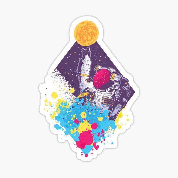 "50th Anniversary Moon Landing" Sticker for Sale by mehdi-bianco ...
