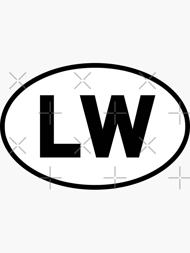 "Oval LW" Sticker for Sale by ovals2 | Redbubble