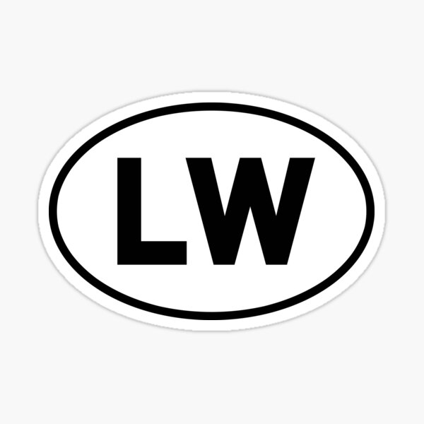"Oval LW" Sticker for Sale by ovals2 | Redbubble