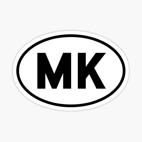 "Oval MK" Sticker for Sale by ovals2 | Redbubble