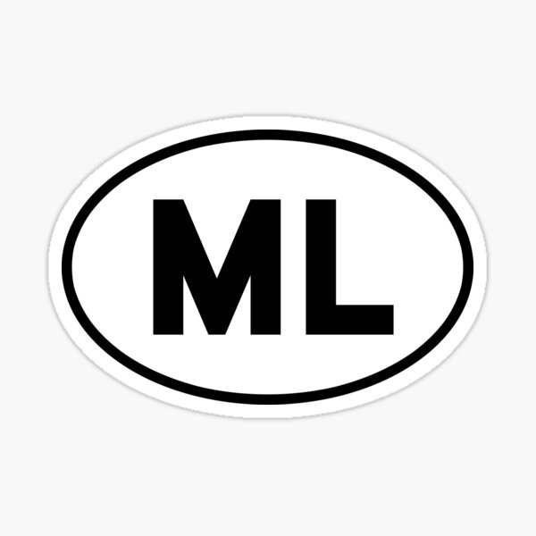 "Oval ML" Sticker by ovals2 | Redbubble