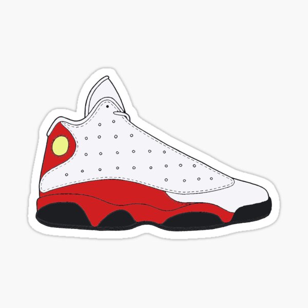 "Air Jordan XIII (13) "Chicago"" Sticker by gaeldesmarais | Redbubble