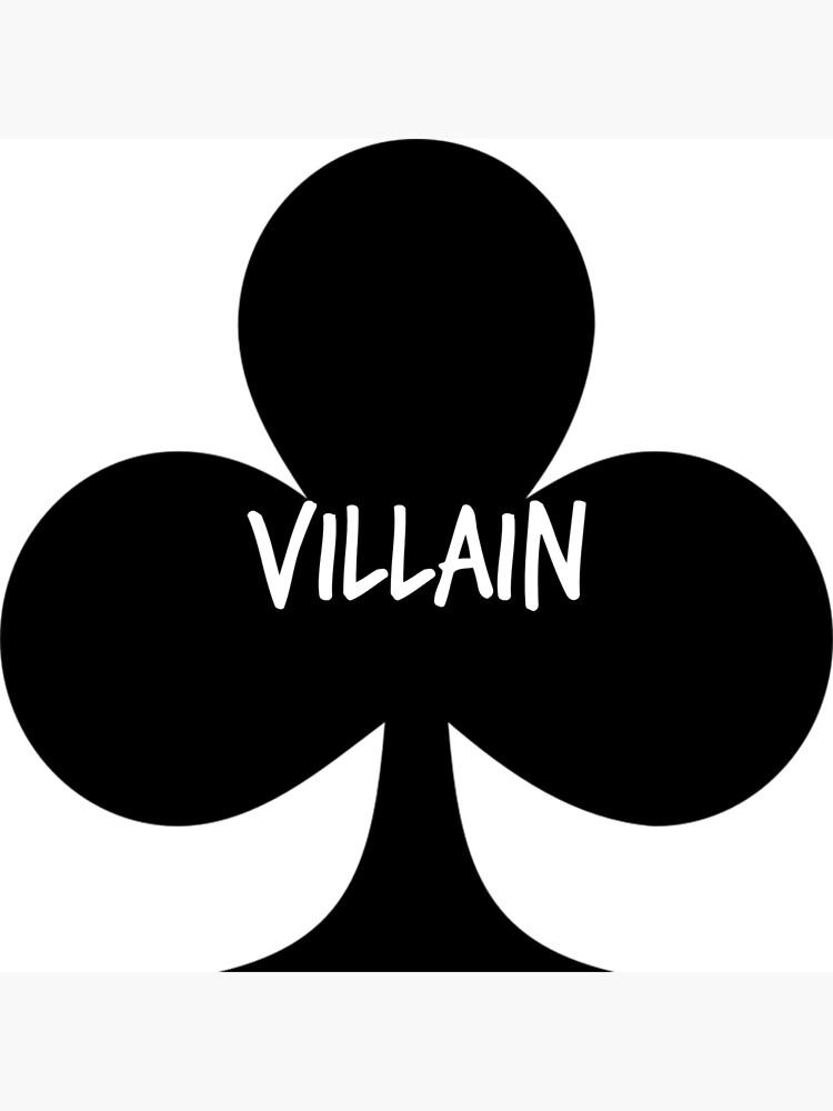 "Villain Suits Series Club Logo" Art Print by TrendsReimagine | Redbubble
