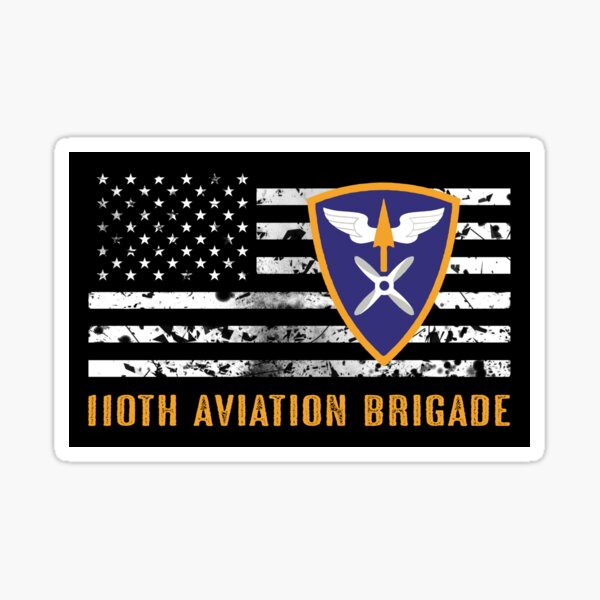 "110th Aviation Brigade" Sticker by MilitaryCandA | Redbubble