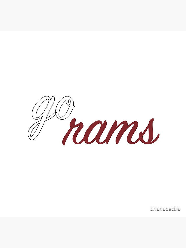 "Go Fordham Rams" Poster for Sale by brianacecilia | Redbubble