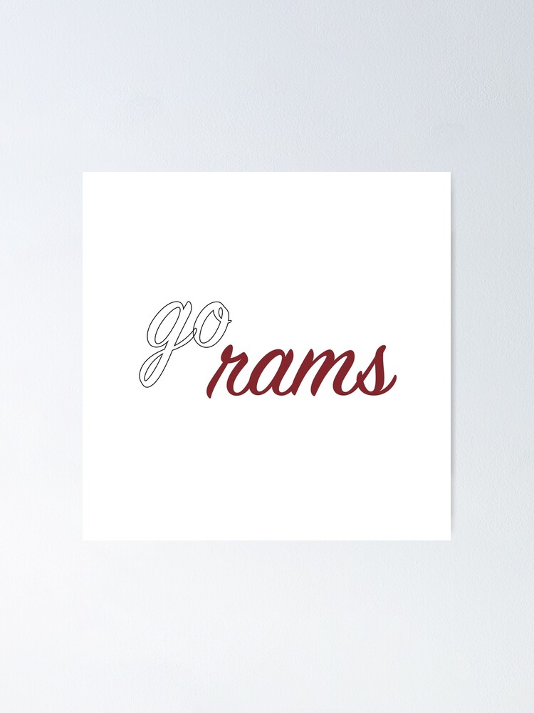 "Go Fordham Rams" Poster for Sale by brianacecilia | Redbubble