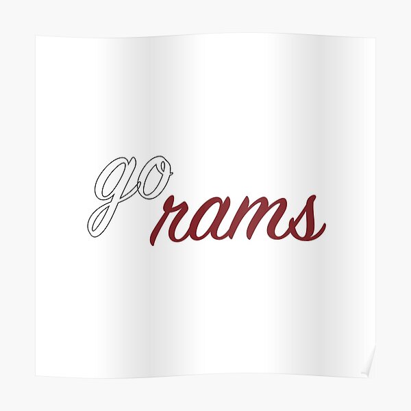 "Go Fordham Rams" Poster for Sale by brianacecilia | Redbubble