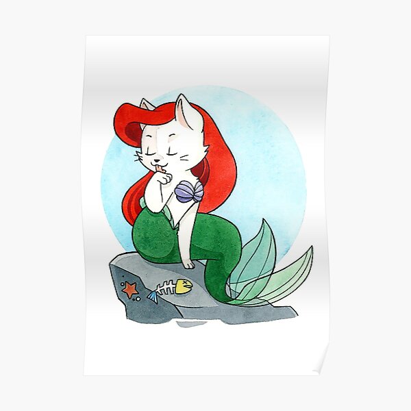 "The Little Merkitty" Poster by zixmix | Redbubble