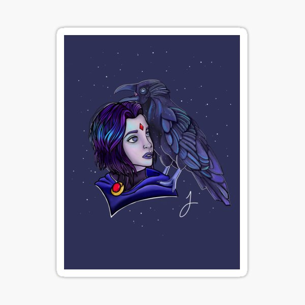 "Raven" Sticker for Sale by Raedono | Redbubble
