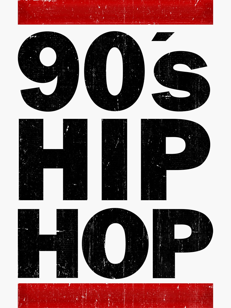 "90's Hip Hop" Sticker for Sale by SaintPub | Redbubble