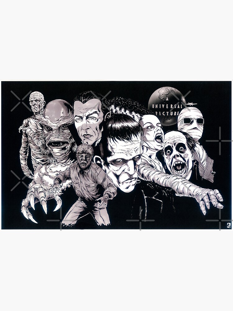 "Classic Monsters" Poster for Sale by BREEDsArt | Redbubble