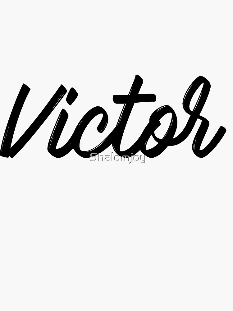 "Victor" Sticker for Sale by Shalomjoy | Redbubble