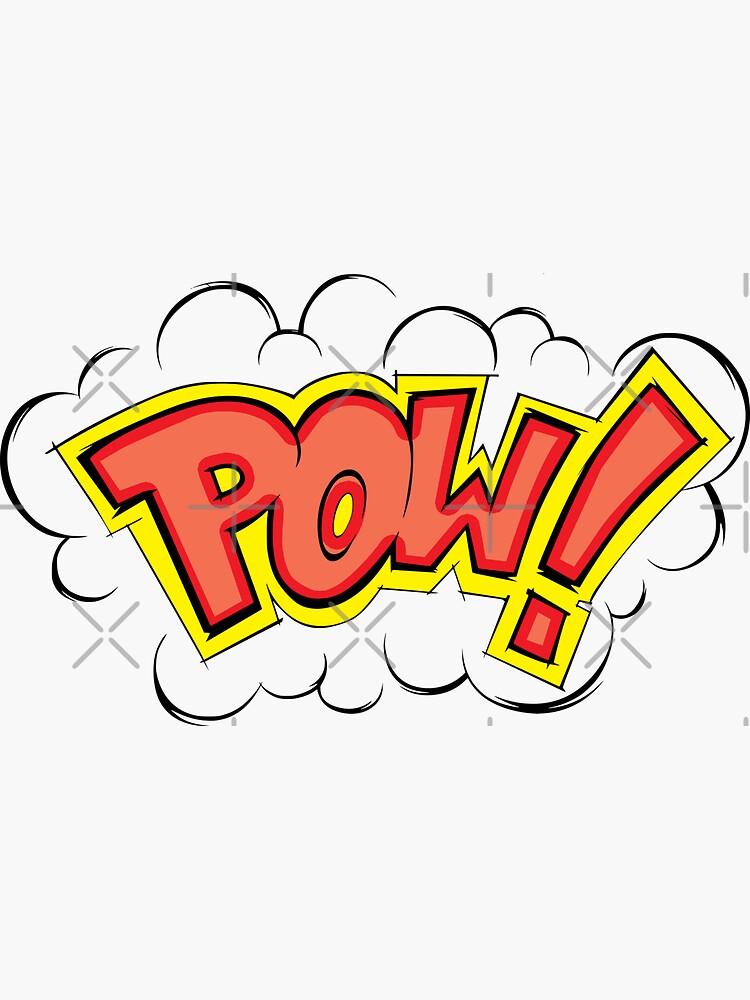 "POW!" Sticker by Rawpixel | Redbubble