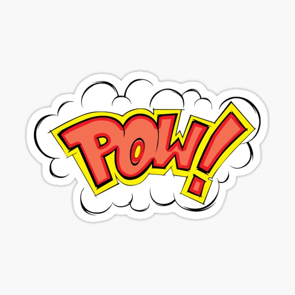 "POW!" Sticker by Rawpixel | Redbubble