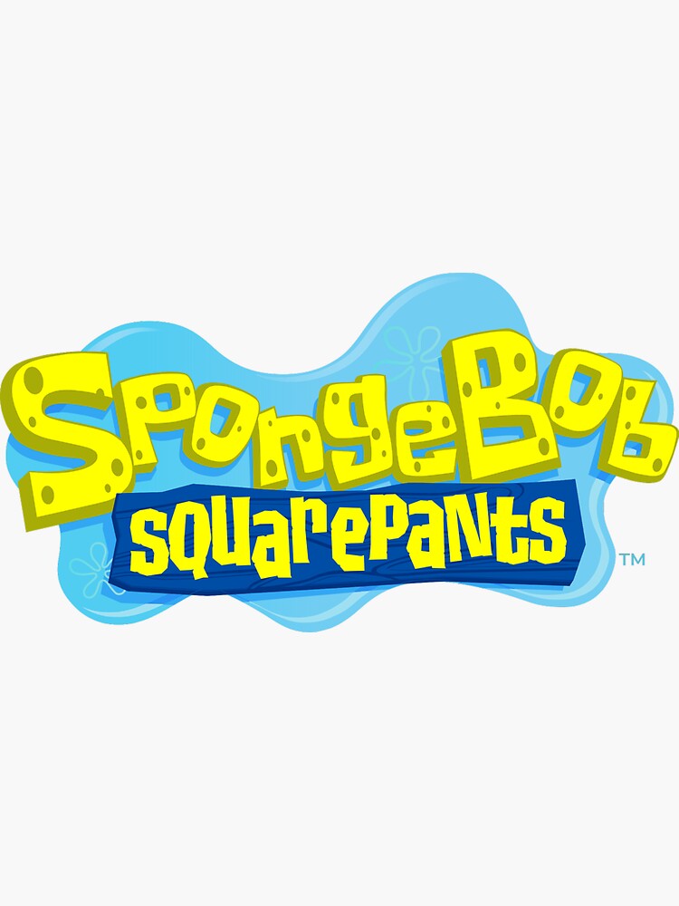 "spongebob squarepants logo" Sticker by livingmeme0 | Redbubble