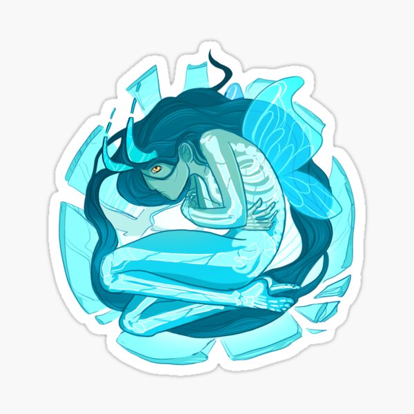 "Crystal Bones" Sticker for Sale by AshenShop | Redbubble