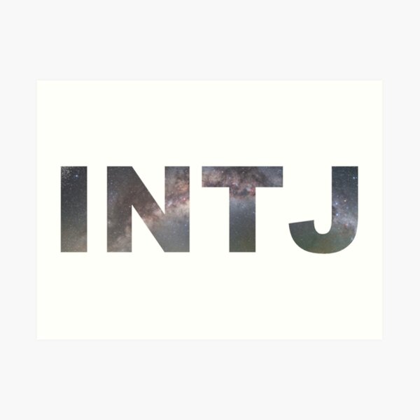 "INTJ with Milky Way Text" Art Print for Sale by KBwiththeTees | Redbubble