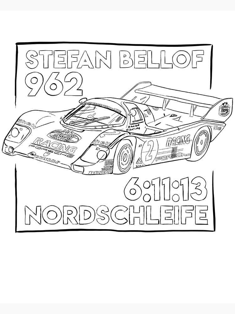 "Stefan Bellof 962" Poster by March415 | Redbubble