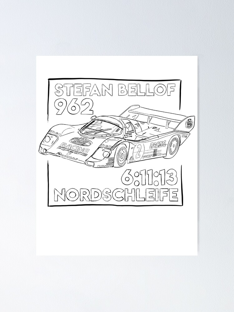 "Stefan Bellof 962" Poster by March415 | Redbubble