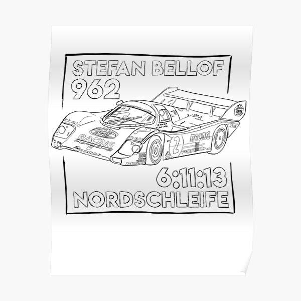 "Stefan Bellof 962" Poster by March415 | Redbubble