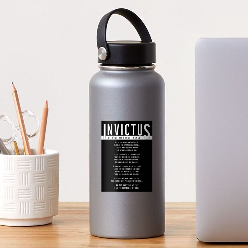 " Invictus - Powerful inspirational poem" Poster for Sale by ...