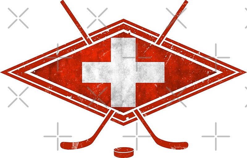 "Switzerland Hockey Flag Logo, Eishockey" by gamefacegear | Redbubble