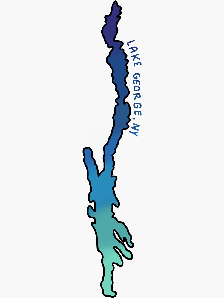 "Lake George NY" Sticker for Sale by Riscob26 | Redbubble