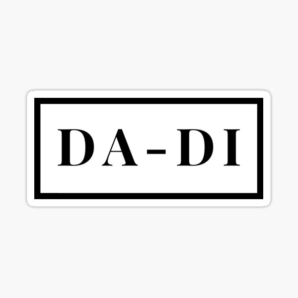 "Dadi logo small" Sticker for Sale by DA-DI | Redbubble