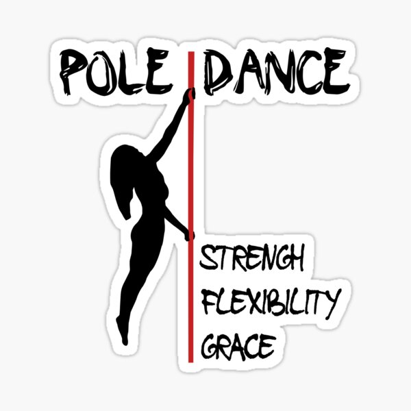 "Pole dance, Pole dancer" Sticker by claudiasartwork | Redbubble