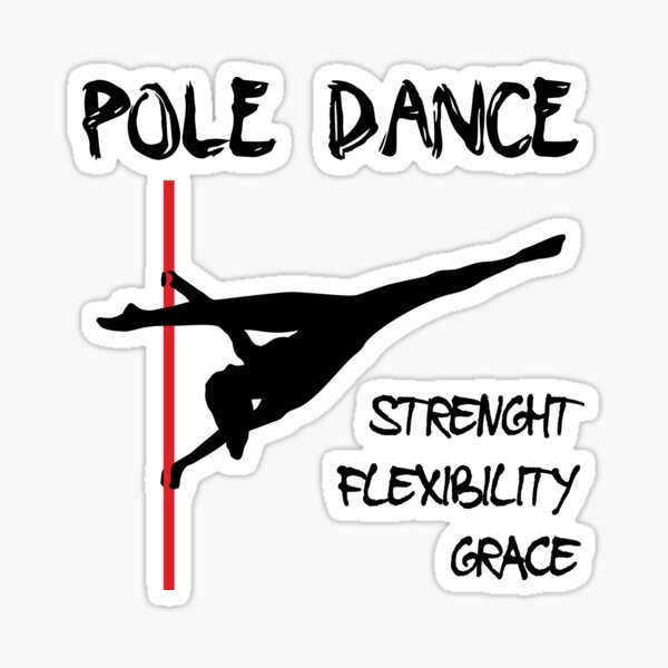 "Pole dance, Pole dancer" Sticker by claudiasartwork | Redbubble
